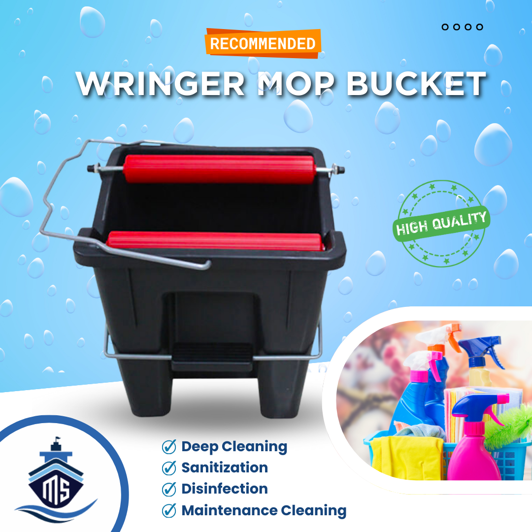 Wringer Mop Bucket (ถังรีดน้ำสำหรับไม้ม็อบ) — บริษัท มารีน ซัพพลาย จำกัด